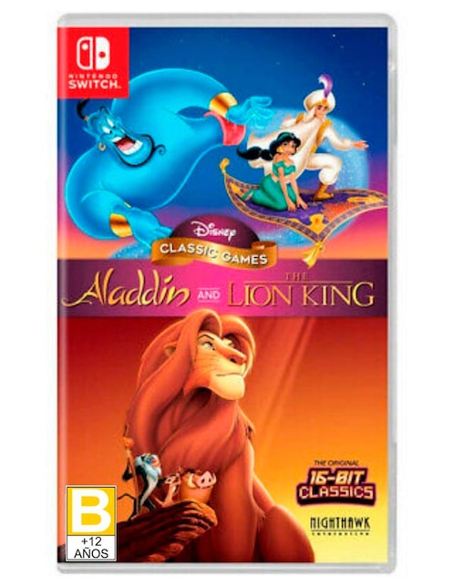 Disney Classic Games Aladdin And The Lion King estándar para nintendo ...