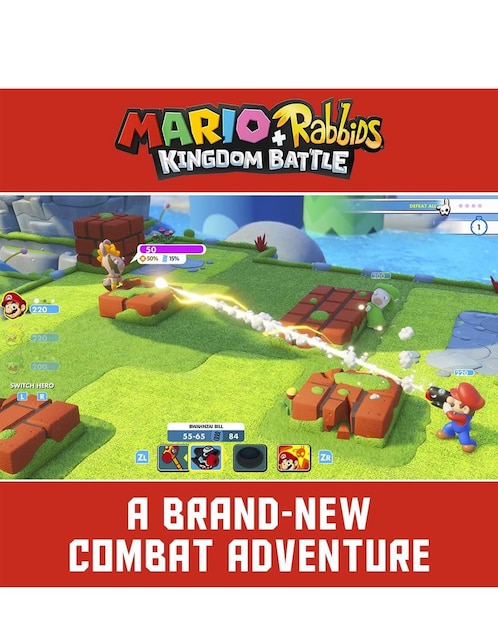 Mario Plus Rabbids Kingdom Battle estándar para nintendo switch 3