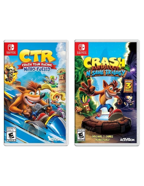 Crash Team Racing Nitro Fueled + Crash Bandicoot N Sane Trilogy ...