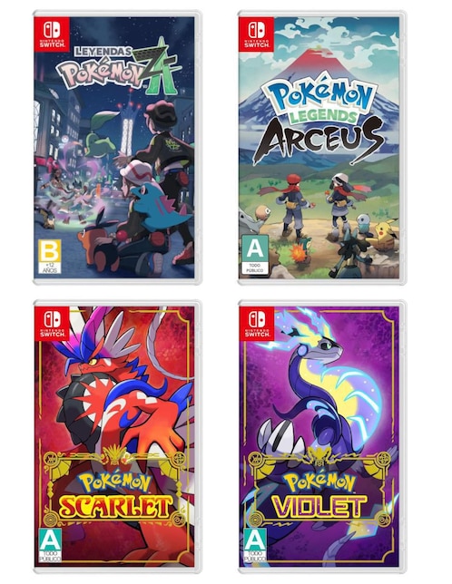 Pokemon Legends Z-A Game + Pokemon Legends Arceus + Pokemon Scarlet ...